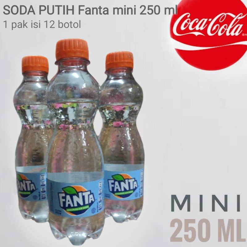 Jual Fanta soda putih botol mini 250ml khusus gosend | Shopee Indonesia