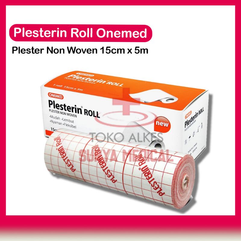 Jual Plesterin Roll 15cm x 5m Onemed Plester Luka | Shopee Indonesia