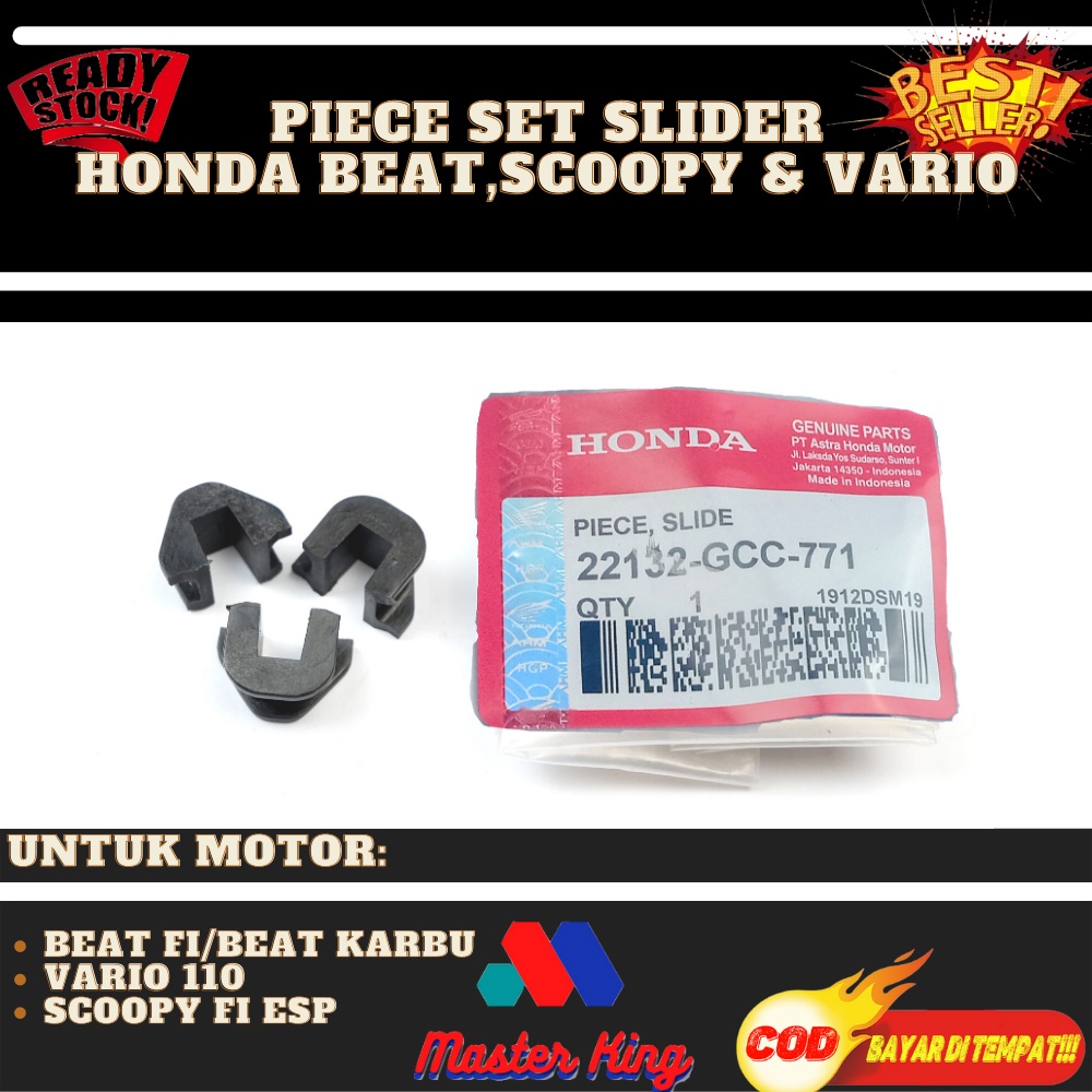 Jual Slider Beat Vario Scoopy Piece Slide GCC isi 3 KD188 ** 22132-GCC ...