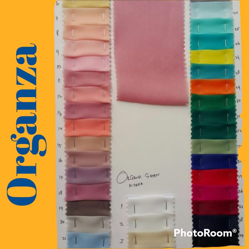 Jual Organdi saten korea. Kain bahan organza silk premium. satin ...
