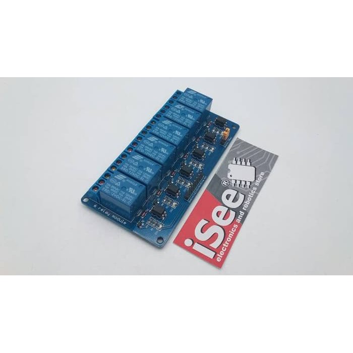 Jual New Relay Module 6 Channel 24v with Optocoupler LED for Arduino ...