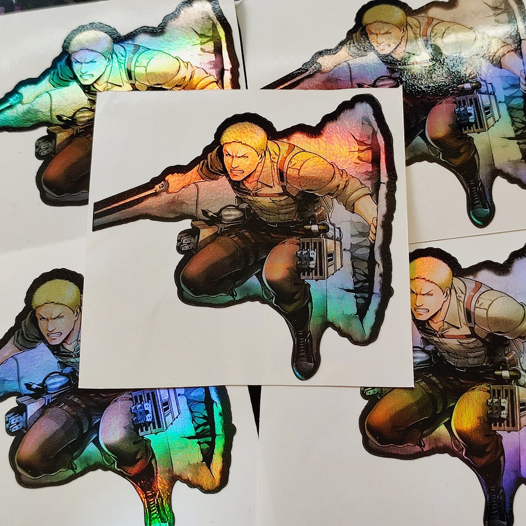 Jual STICKER STIKER HOLOGRAM ANIME -AOT REINER BRAUN - STIKER ANIME ...