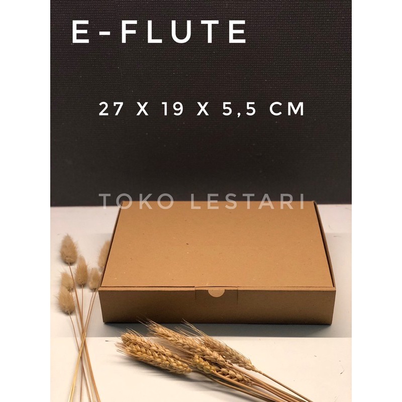Jual Box Kardus E-Flute Coklat Untuk Packaging Olshop Sovenir Baju ...