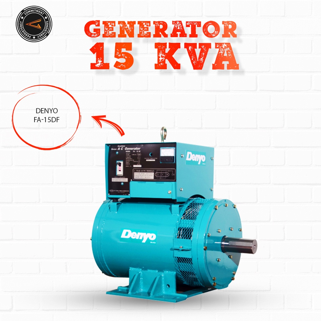 Jual AC Generator Denyo 15 KVA FA-15 DF FA15DF Alternator Listrik ...