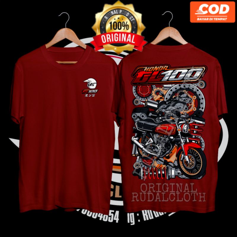 Jual KAOS MOTOR GL / GL 100 / BAJU GL / GL HEREX / KAOS GL / GL ORIGINAL / COD | Shopee Indonesia