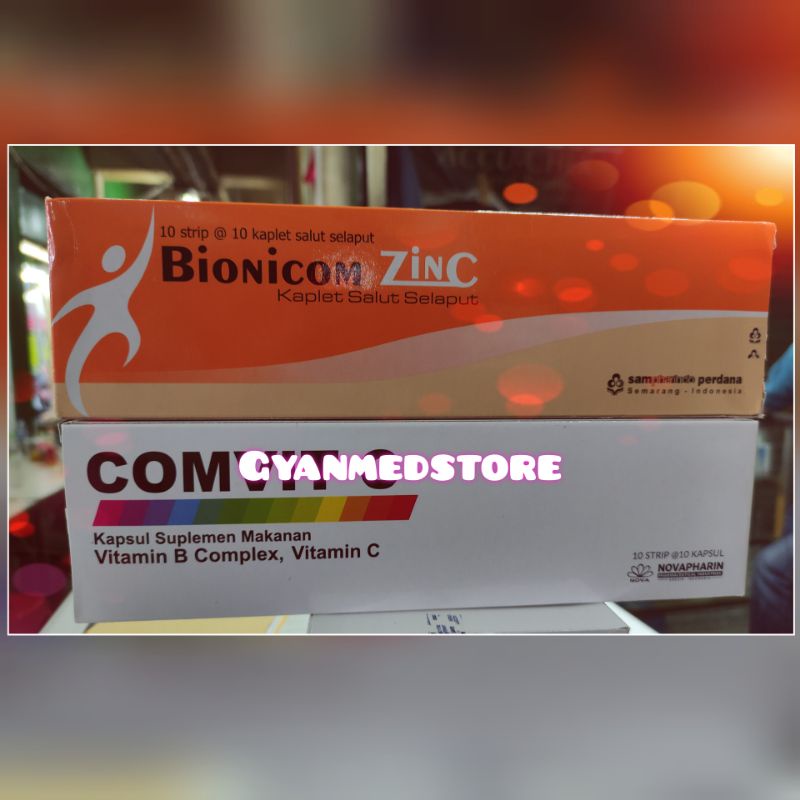 Jual BIONICOM Zinc per box (100 kapsul) | Shopee Indonesia
