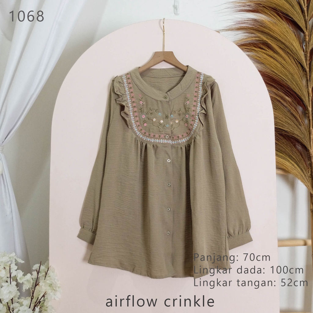 Jual WEEKLY.CO - Atasan Blouse Bordir Airflow Crinkle ‘YURI' | Shopee ...