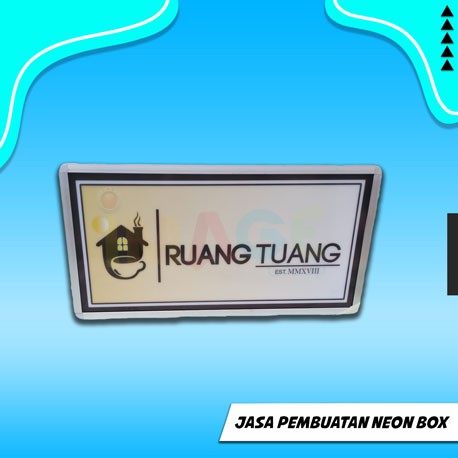 Jual neon box murah ukuran 45x60cm +STICKER+PACKING KAYU | Shopee Indonesia