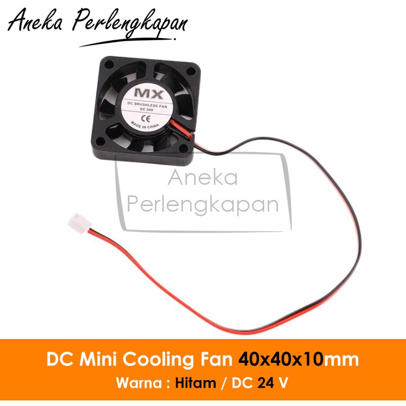Jual DC Mini Cooling Fan 4010 24V for 3D Printer / Computer 2 pin ...