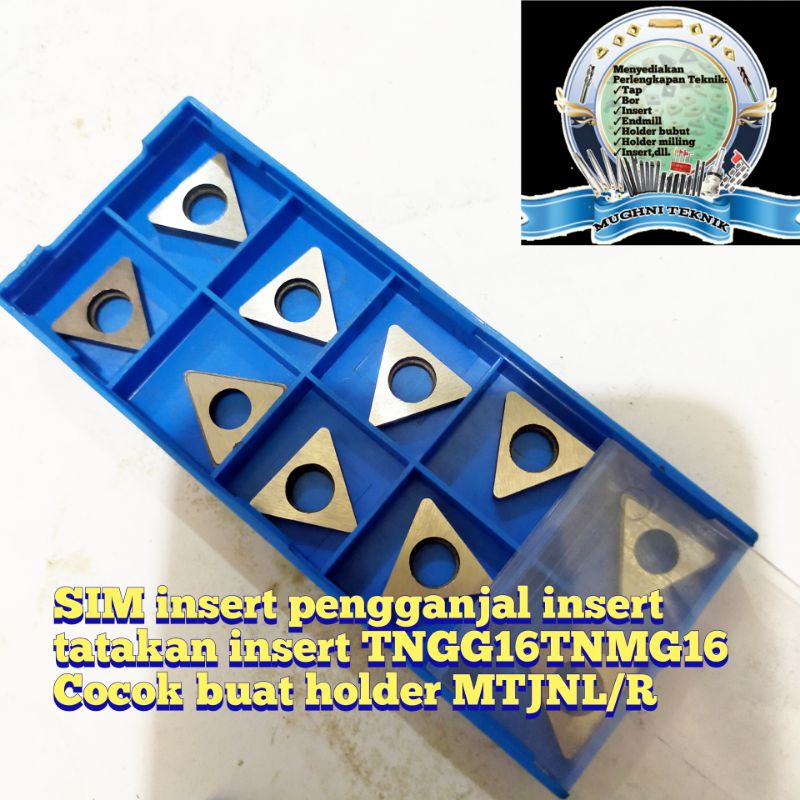 Jual SIM.Shim insert pengganjal insert tatakan insert TNGG TNMG16 pas ...