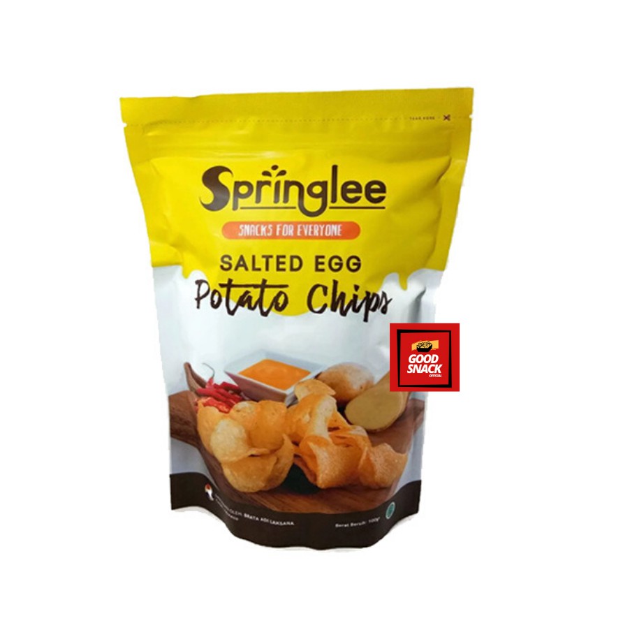 Jual Springlee Potato Chips Salted Egg - 100gr | Shopee Indonesia