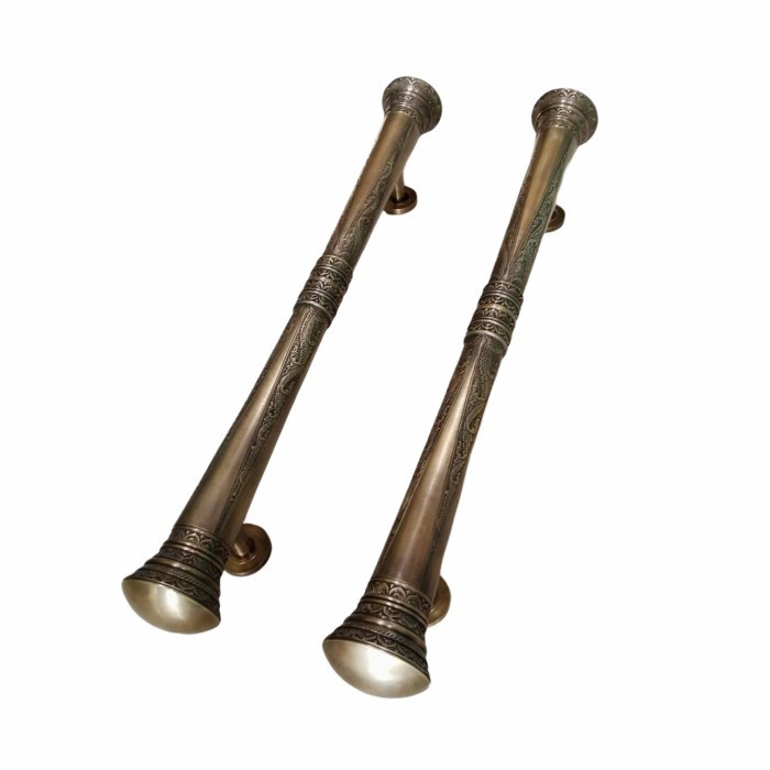 Jual Handle Tarikan Pintu Rumah Kantor Antik Kuningan Motif Godo 100cm ...