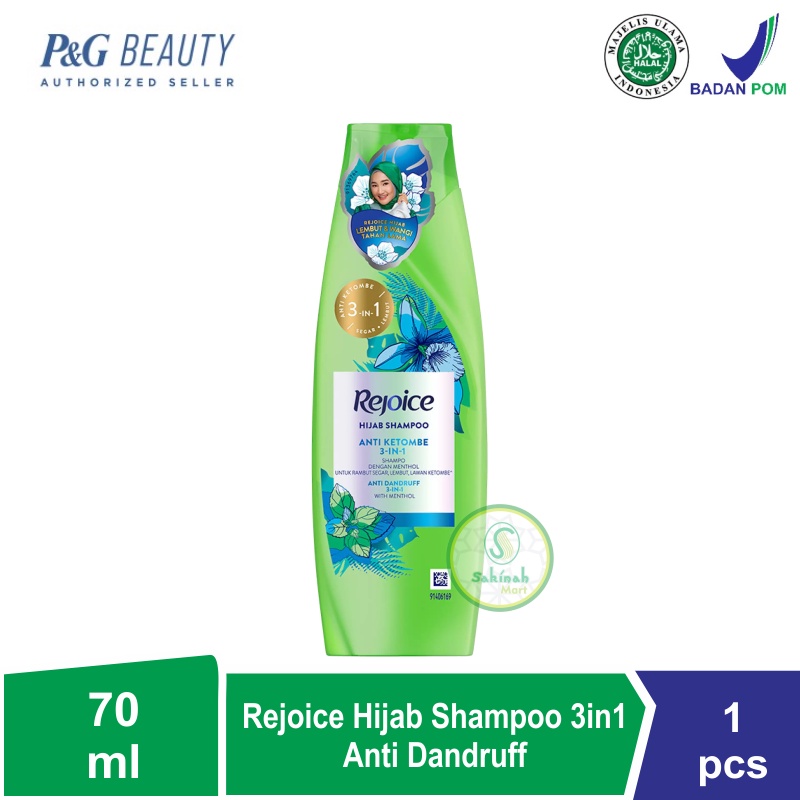 Jual Rejoice Hijab Anti Dandruff Shampoo 3in1 70ml | Shopee Indonesia