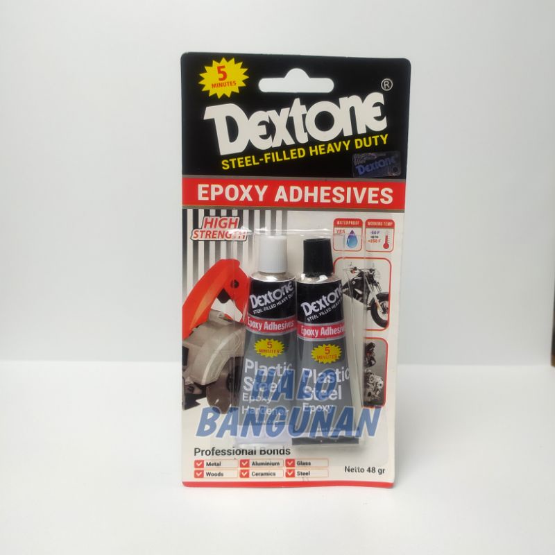 Jual Lem Besi Dextone Epoxy Adhesives Plastic Steel 48 gr | Shopee ...