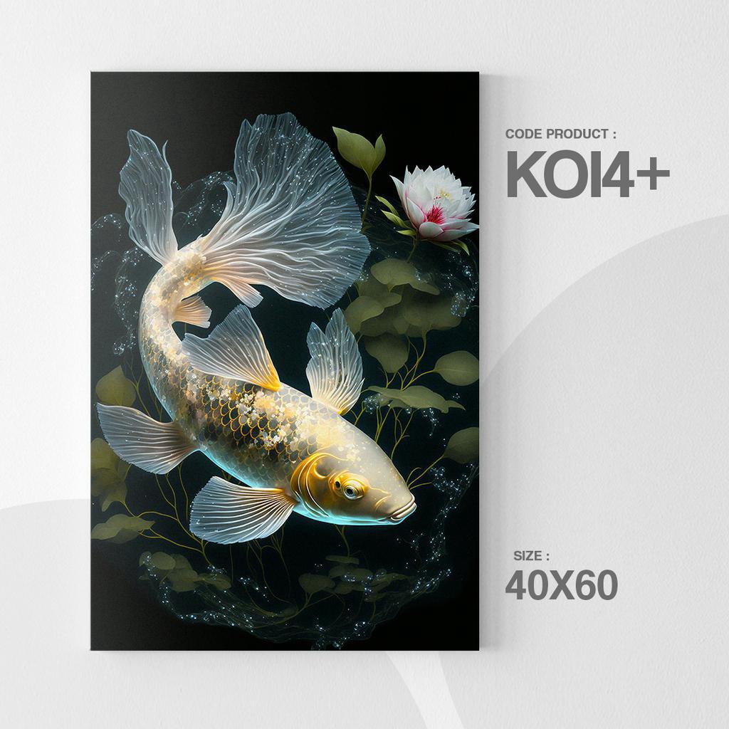 Jual Hiasan Dinding Aesthetic Ruang Tamu Wall Decor Pajangan Ikan Koi ...