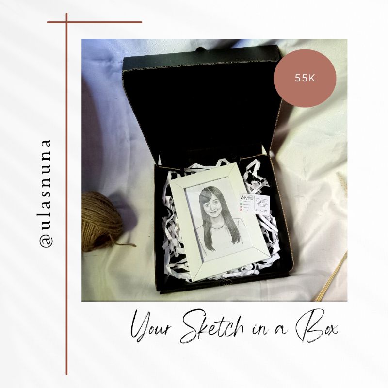 Jual Sketsa Wajah 4R Hitam Putih in a Box (Hampers) | Shopee Indonesia