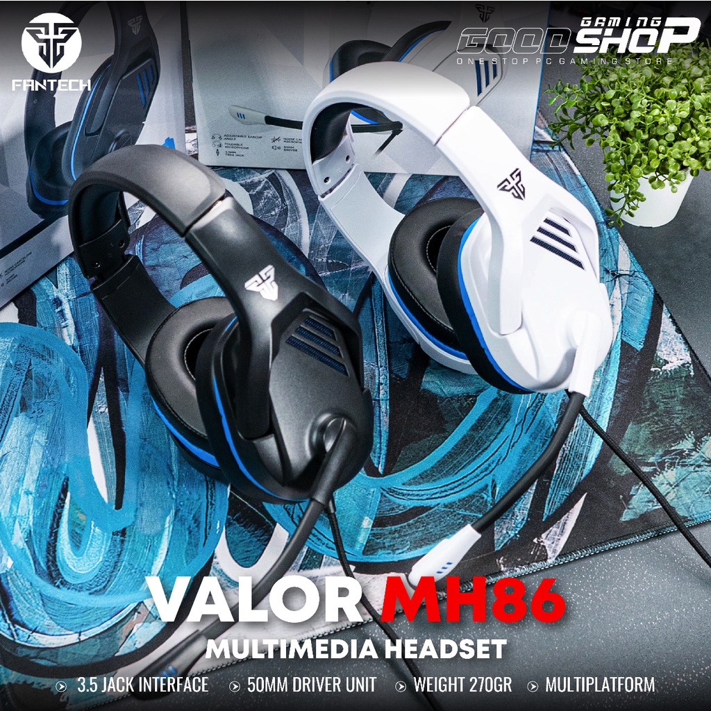 Jual FANTECH VALOR MH86 Multi-Platform - MH-86 GAMING HEADSET | Shopee ...