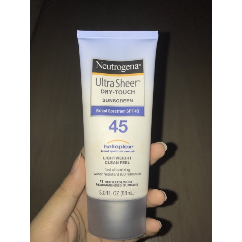 Jual Neutrogena UltraSheer Dry-Touch Sunscreen SPF 45 (Preloved 70% ...
