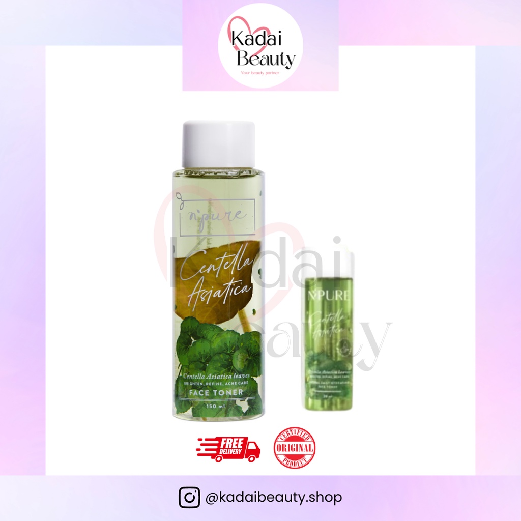 Jual N'PURE Centella Asiatica Face Toner Cica Npure & Mini Toner ...