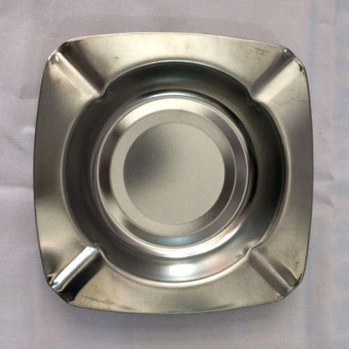 Jual Asbak Rokok Stanlis Stainless Bulat / Kotak Asbak Rokok Bulat ...