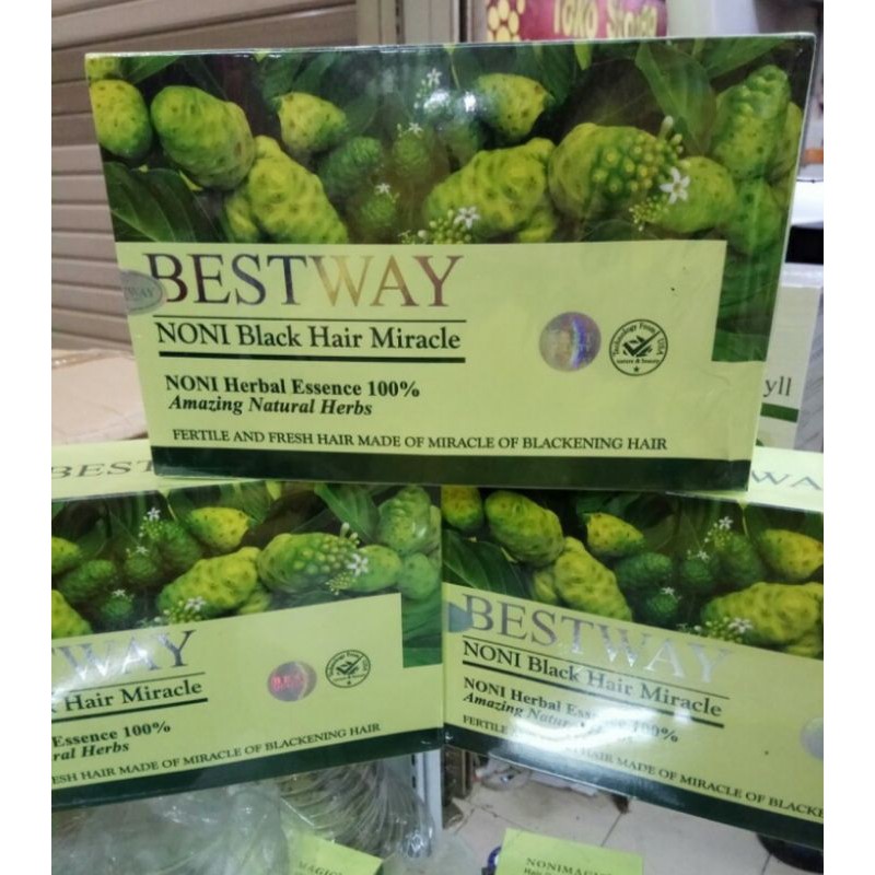 Jual BESTWAY NONI black hair miracle shampoo | Shopee Indonesia