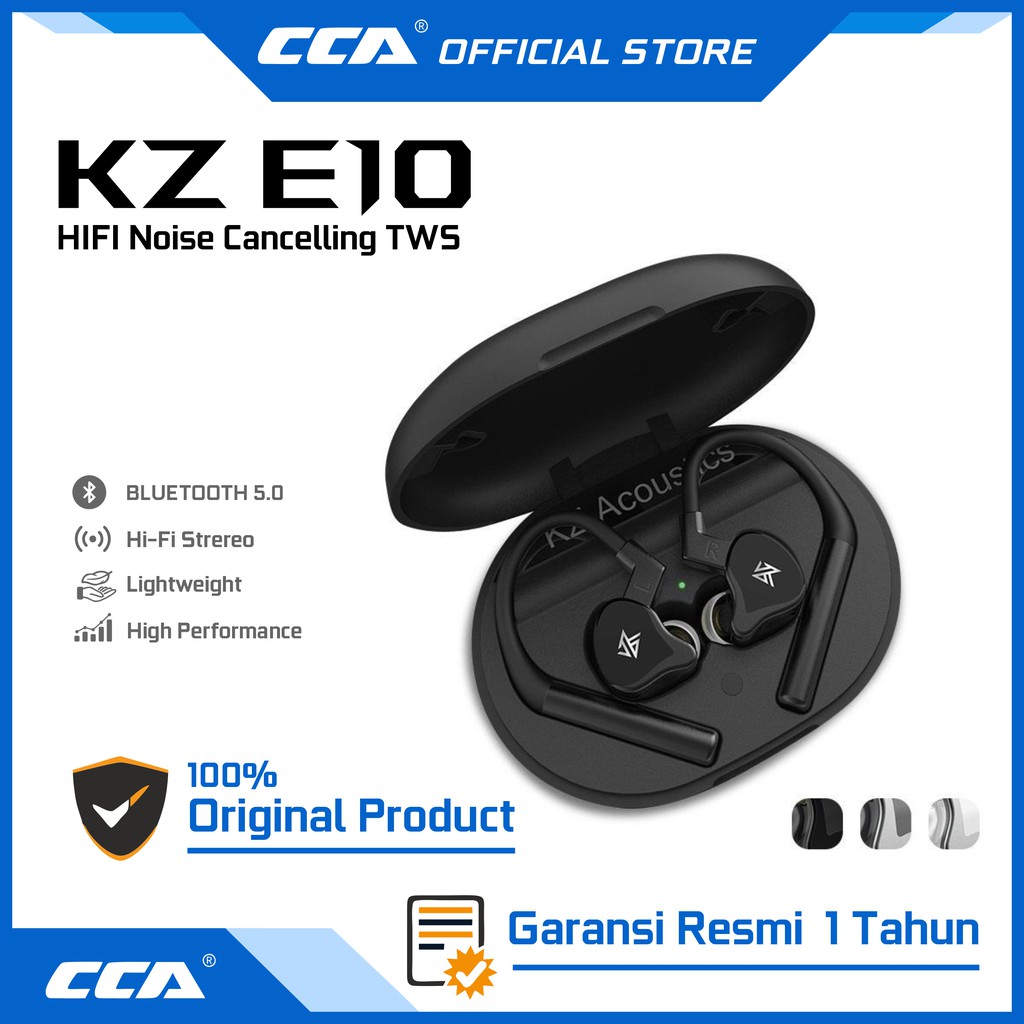 Jual KZ E10 TWS APTX 5 Driver 4BA+1DD Hybrid Technology True Wireless ...