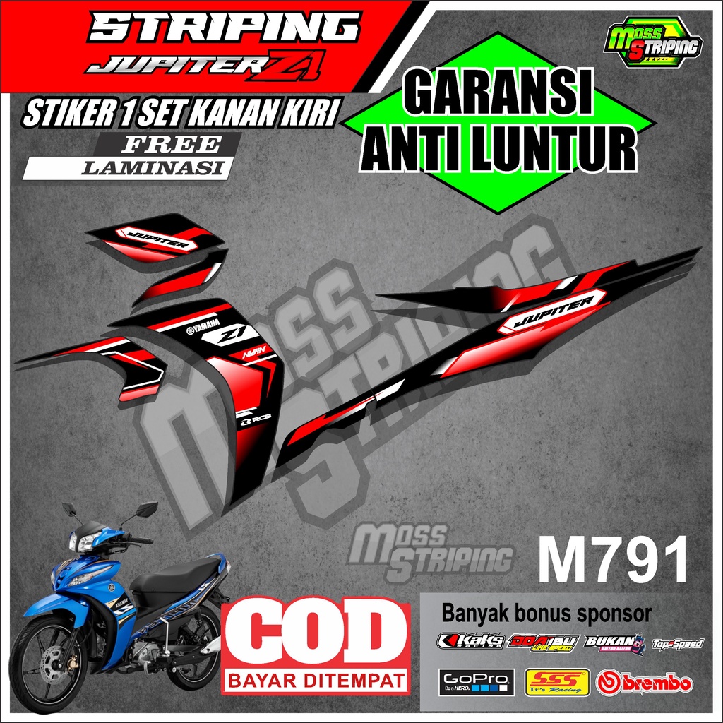 Jual STRIPING YAMAHA JUPITER Z1 KODE M791 - STICKER STIKER SETIKER LIST ...