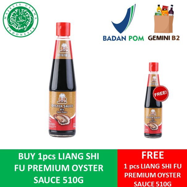 Jual BUY 1 GET 1 FREE - Liang Shi Fu Premium Oyster Sauce / Saus Tiram ...