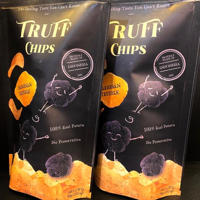 Jual Truff Parmesan Truffle Chips twin pack @80gr (Keripik kentang rasa ...