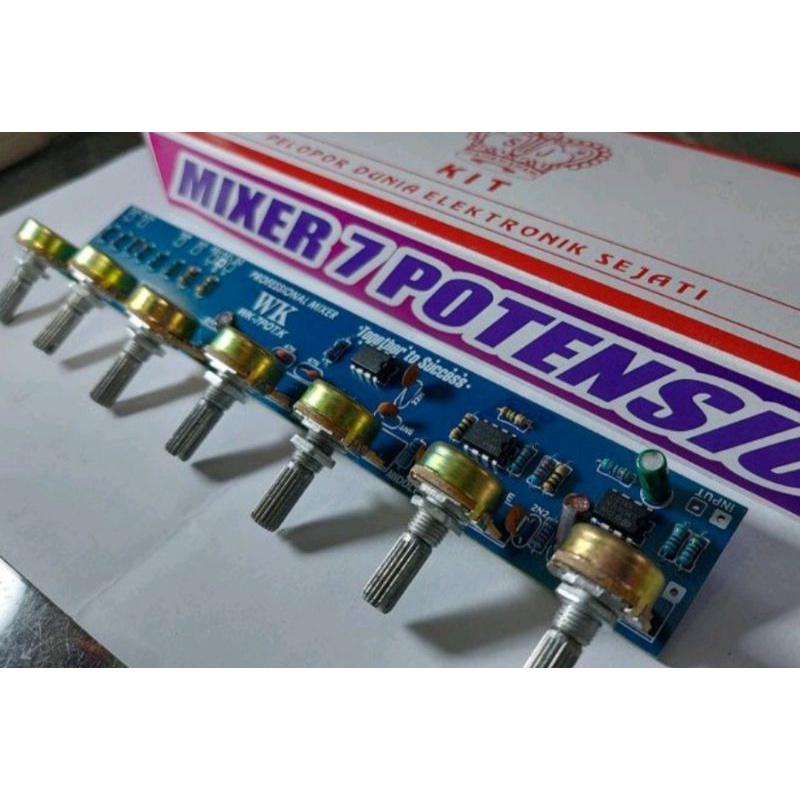 Jual mixer 7 potensio mono tone control mixer 7 potensio | Shopee Indonesia