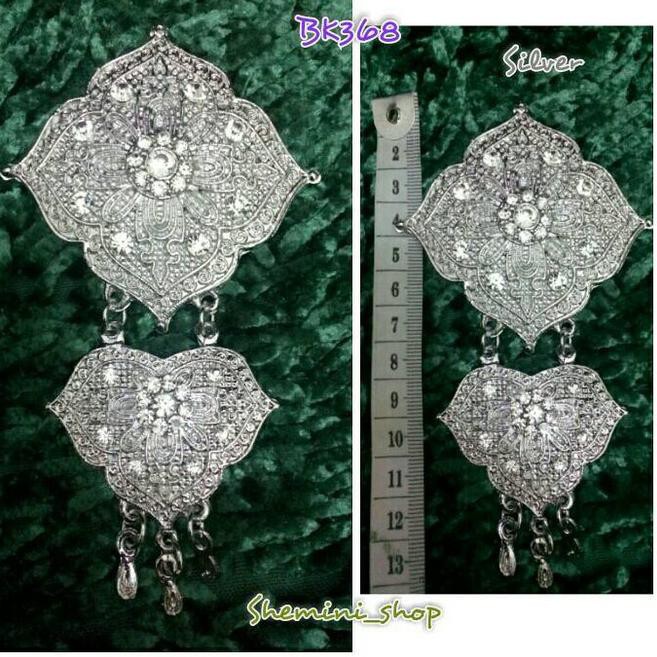 Jual PREMIUM!! BROS KEBAYA KUTU BARU KODE : BK368 ( silver ) Real-Pict ...