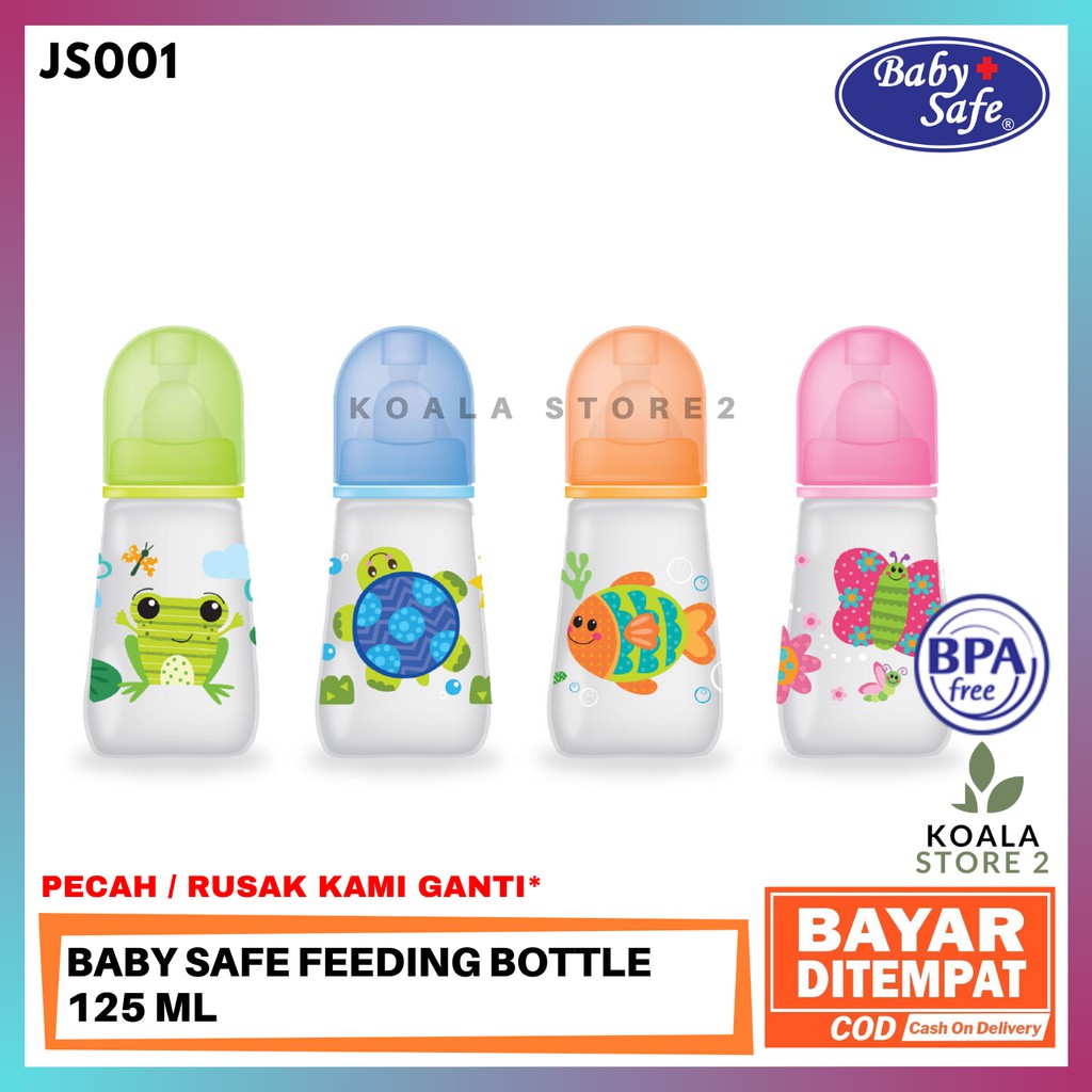 Jual Baby Safe Embosssed Feeding Bottle / Botol Susu Bayi 125 ml ...