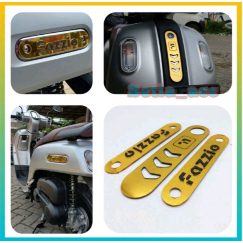 Jual Cover Emblem Panel 3D Fazzio 125 Isi 3pcs Bahan Akrilik Emblem ...