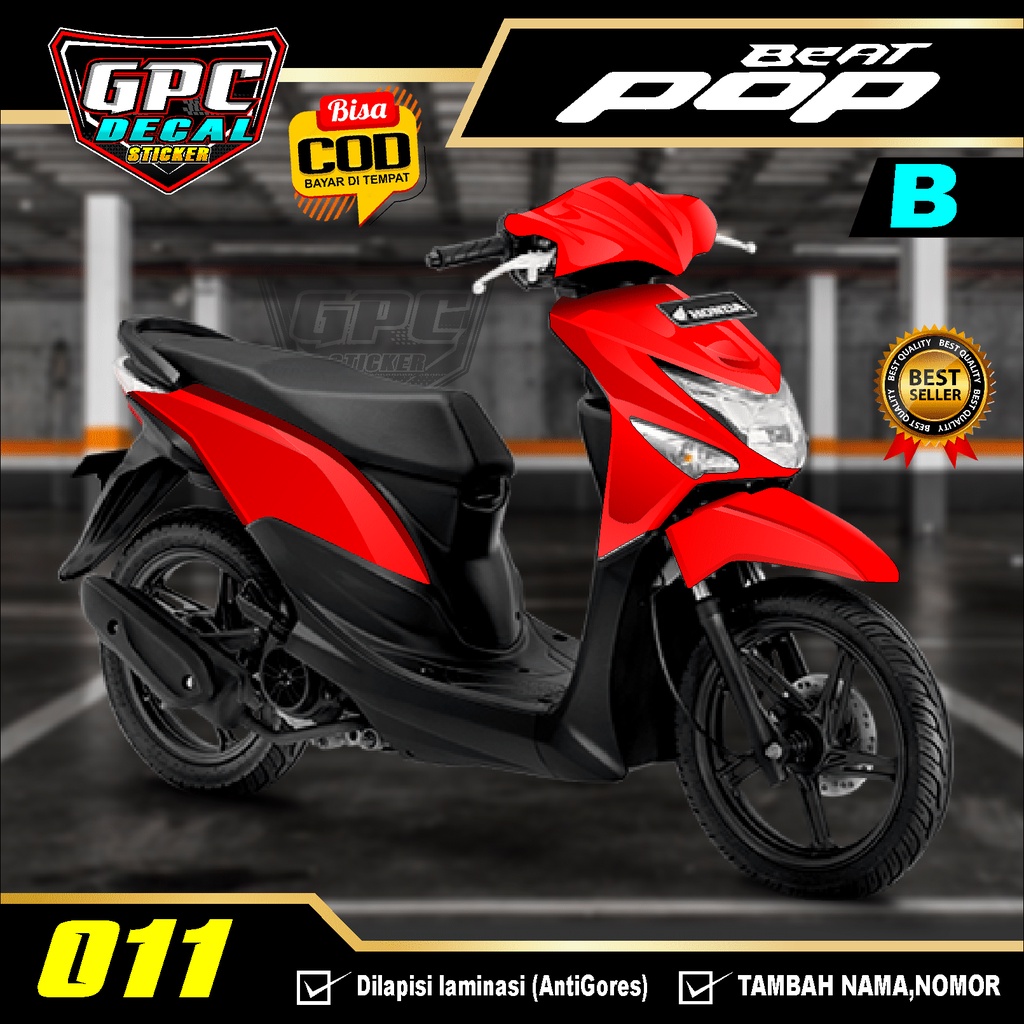 Jual Decal Sticker Blok Fullbody Beat Pop 011- Variasi List Motor GPC ...