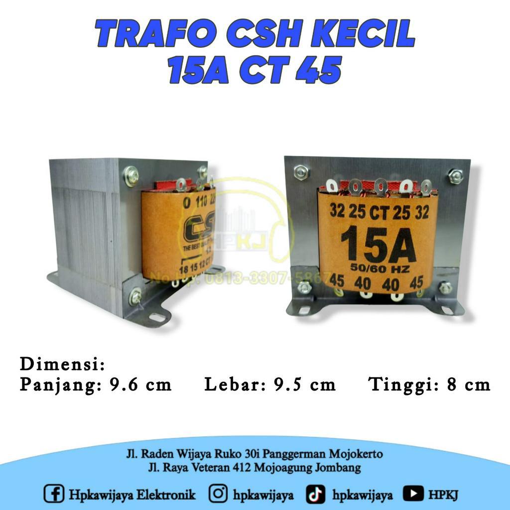 Jual Trafo Transformer Csh 15A Ct 45 Kecil Ampere 15Ah 45V 45 Volt Murni | Shopee Indonesia