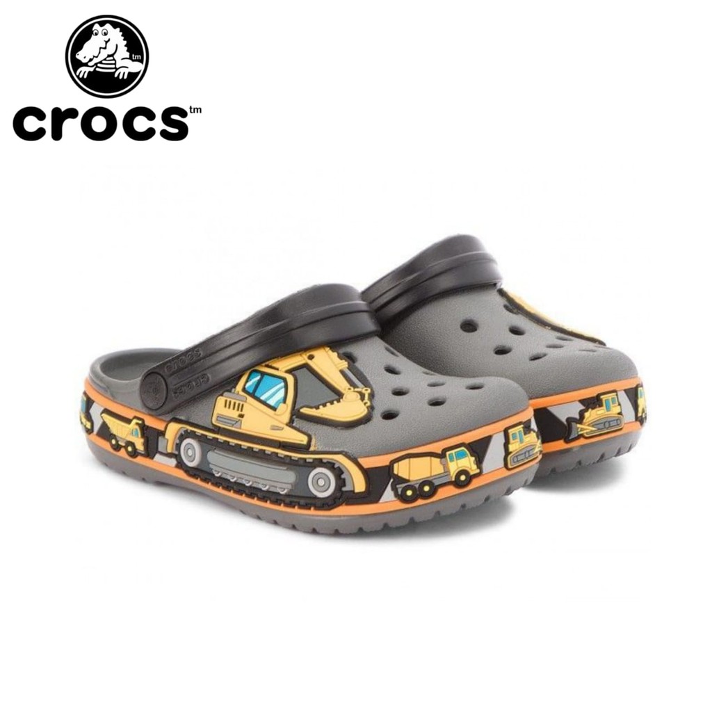Jual Sandal Crocs Kids Fun Lab Truck Excavator Sandal Crocs Anak Laki ...