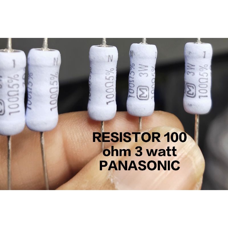 Jual resistor 100 ohm 3 watt panasonic | Shopee Indonesia