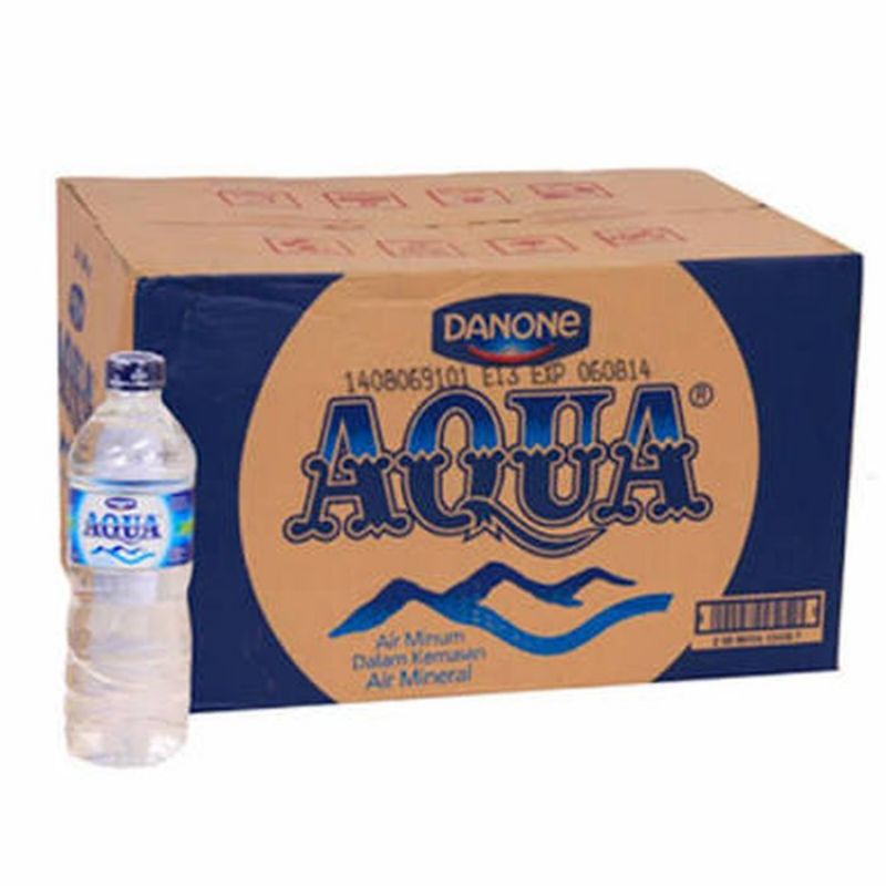 Jual AQUA DANONE 600ML X 24BOTOL(1KARTON) | Shopee Indonesia