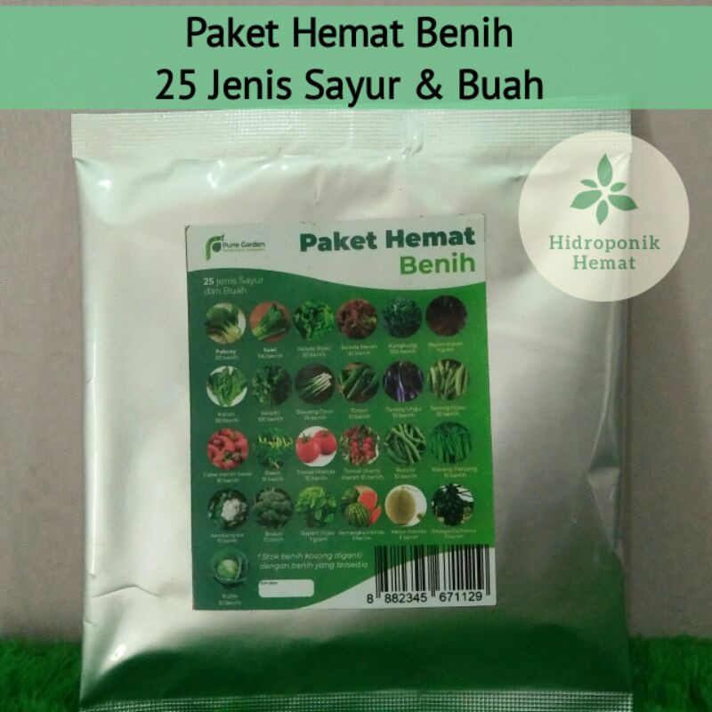 Jual Paket Hemat Benih 25 Jenis Sayuran dan Buah | Shopee Indonesia