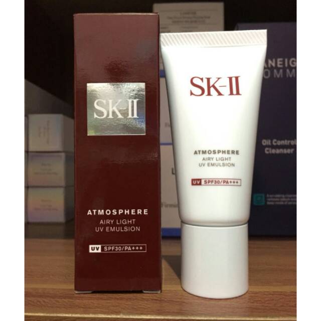 Jual SK II Atmosphere Airy Light UV Emulsion / Uv Cream Spf 50 pa+++ 30gr | Shopee Indonesia