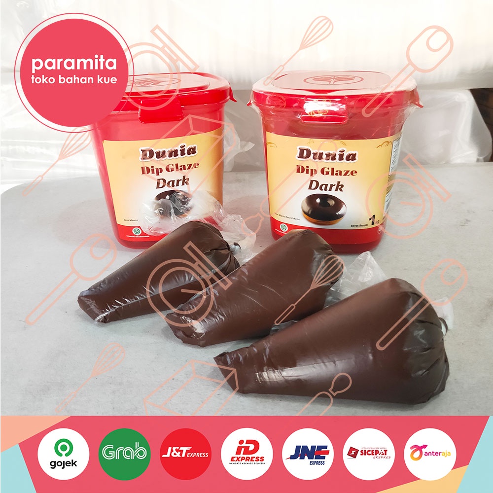 Jual Dunia Glaze Donat Repack 250 gr Rasa Coklat / Tiramisu / Taro ...
