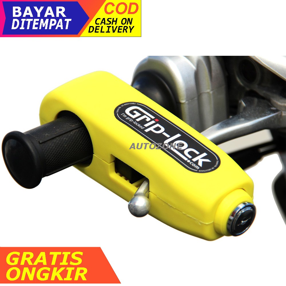 Jual KUNCI STANG PENGAMAN REM TANGAN GEMBOK ANTI MALING MOTOR GRIP LOCK ...