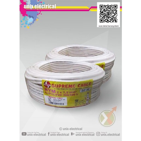 Jual Kabel NYM 2x1,5mm Supreme | Shopee Indonesia