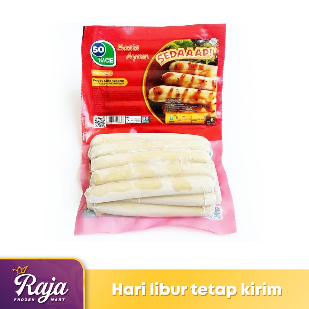 Jual So Nice Sedaaap Sosis Ayam 375gr / Sosis / Frozen Food / Kentang ...