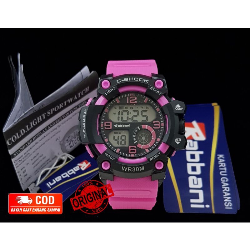 Jual JAM TANGAN PRIA / WANITA NEW BRAND RABBANI 100%ORIGINAL WATER ...