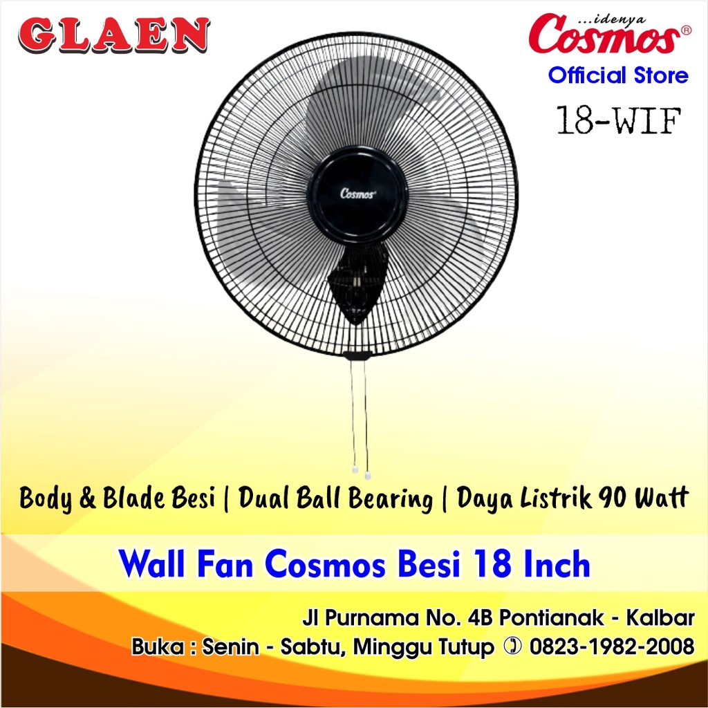 Jual Kipas Angin Dinding Besi Cosmos 18 Inch | Wall Fan Cosmos 18 WIF ...