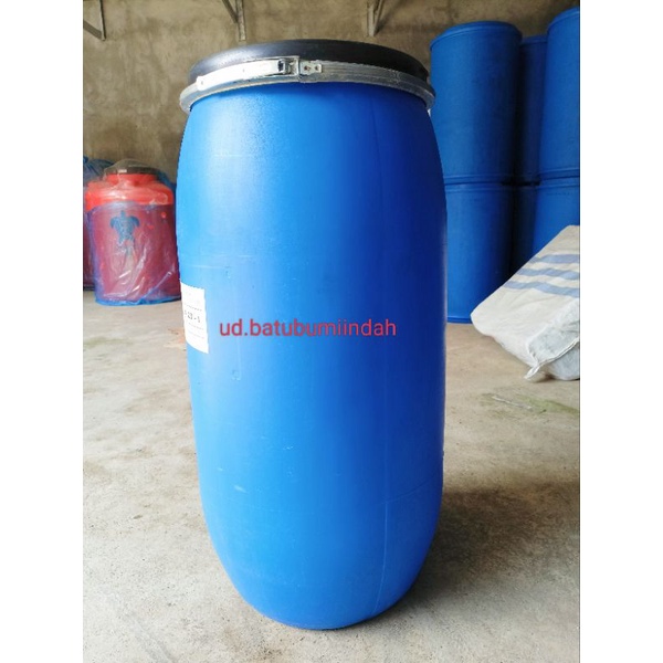 Jual Tong - Drum Air - Drum Sampah - Tong Plastik 150 Liter Tutup Clam ...