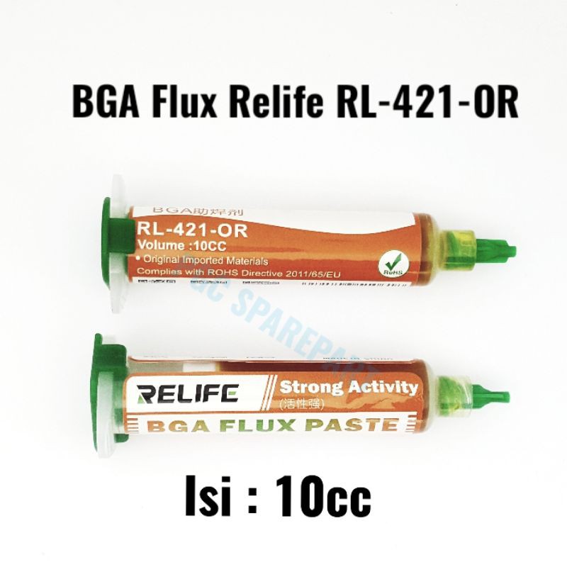 Jual Original Flux Relife Type RL-421-OR RL 421 OR isi 10cc - Tanpa ...