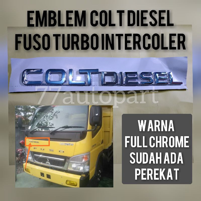 Jual Emblem colt diesel chrome fuso new canter | Shopee Indonesia