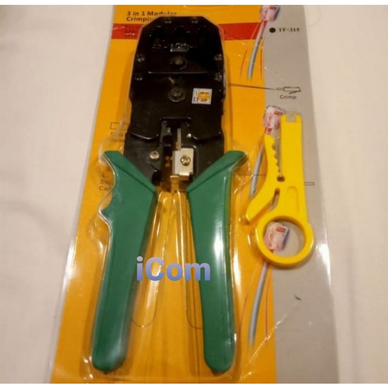 Jual Tang Crimping RJ45 Tang Pemotong Kabel Lan Cat 5 Cat 6 | Shopee ...